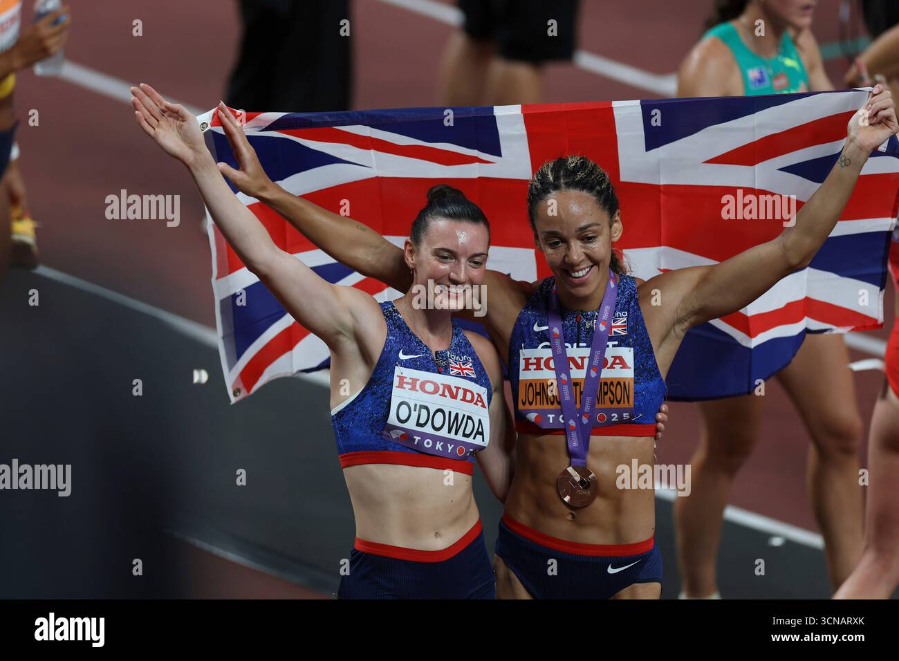 Anna HALL of United States reacts after winning the Women's heptathlon ...