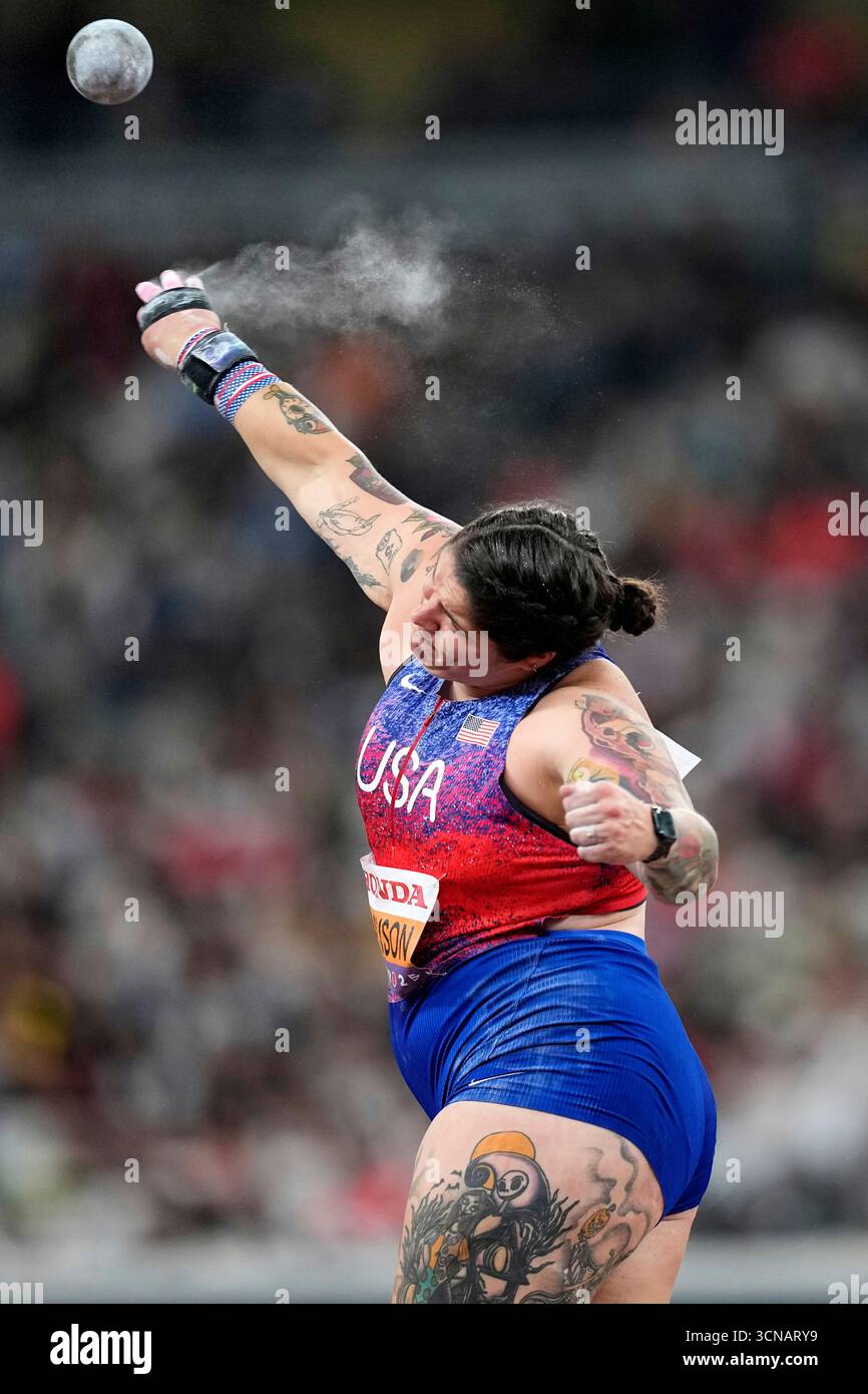 United States' silver medalist Chase Jackson competes in the women's ...