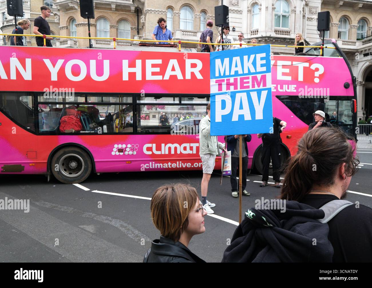 London, UK. 20th Sep 2025. Make Them Pay demonstration against the ...