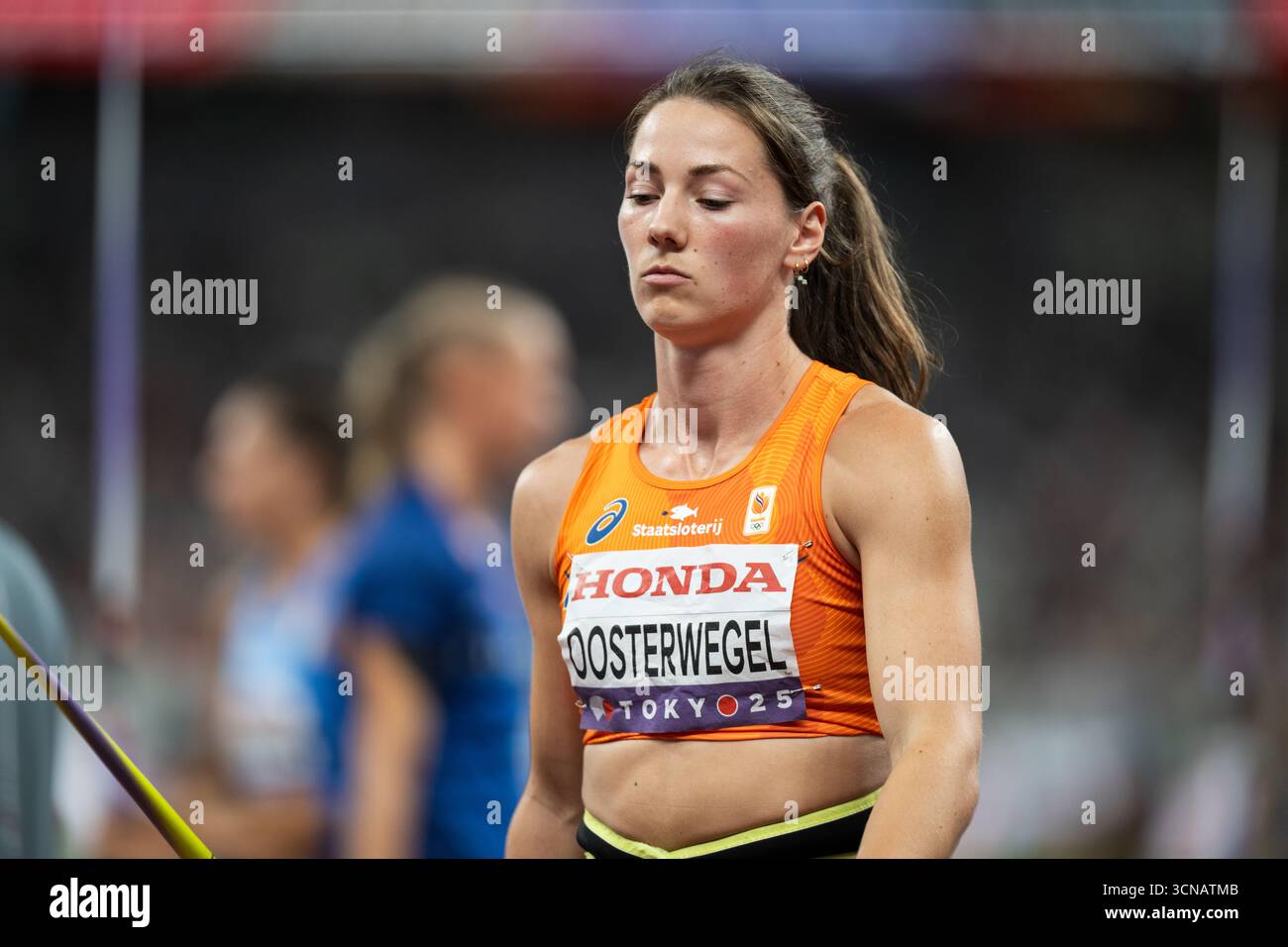 Emma Oosterwegel of the Netherlands during the Women's Heptathlon ...