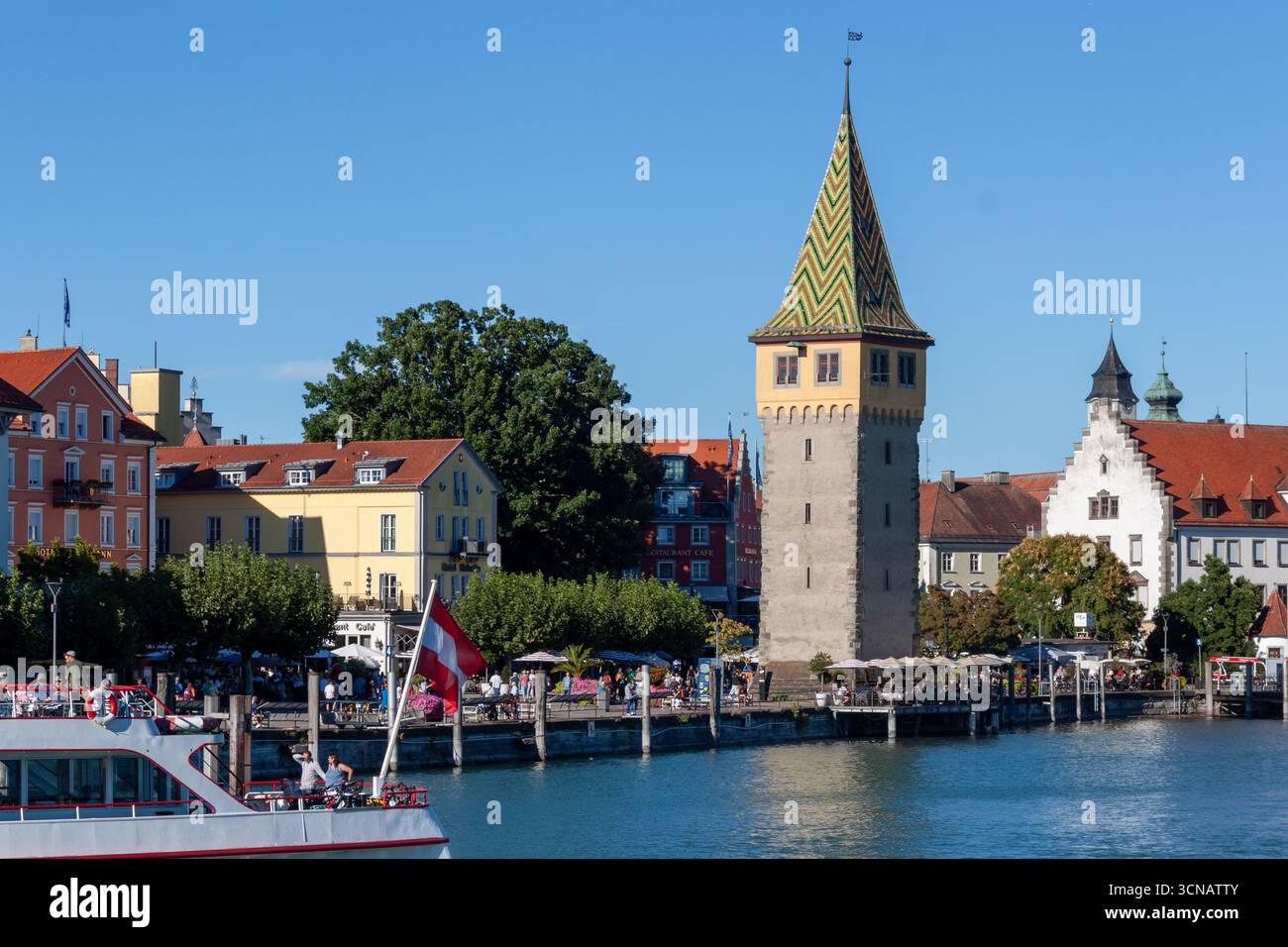 LINDAU, BAVARIA, GERMANY - AUGUST 31, 2025: The historic Mangturm (old ...