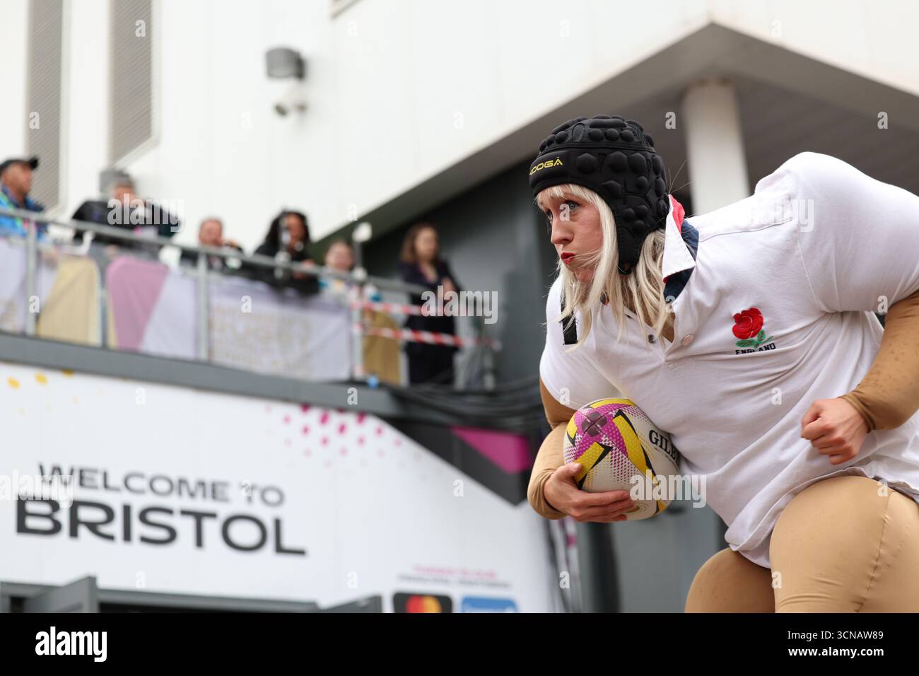 Bristol, United Kingdom. Sat 20th Sept 2025. General view of performers ahead of the England ...