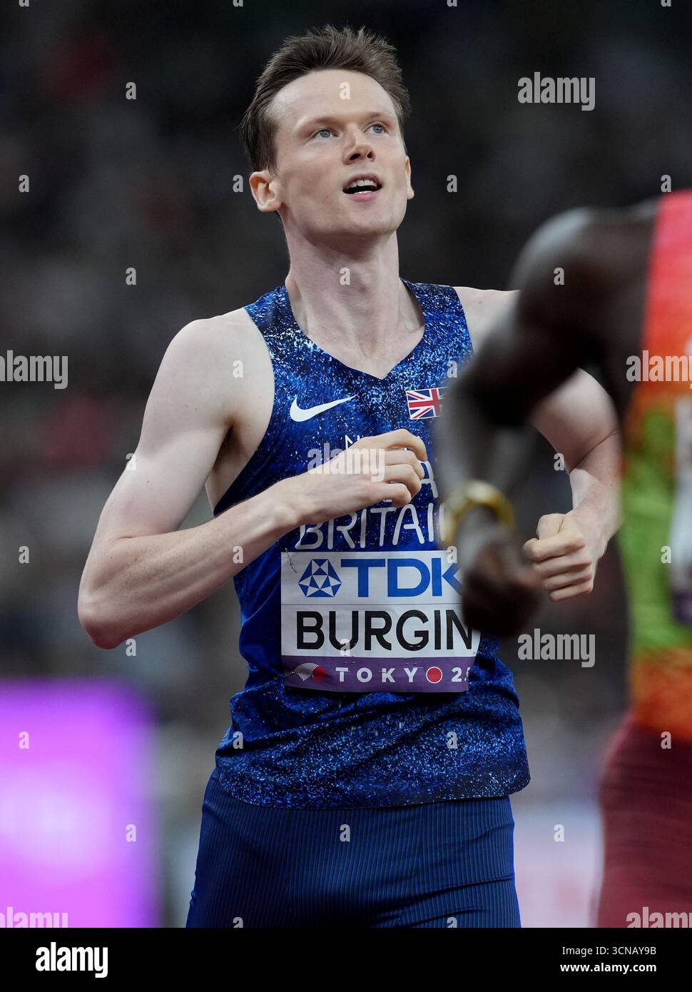 Great Britain's Max Burgin after finishing the Men's 800 Metres on day ...