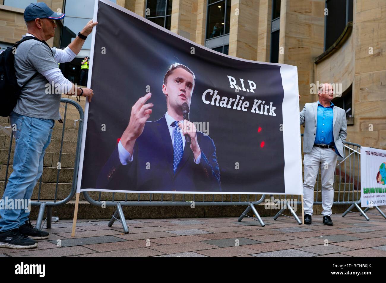 Glasgow, Scotland, UK. 20th Sept 2025. Demonstration organised by anti ...