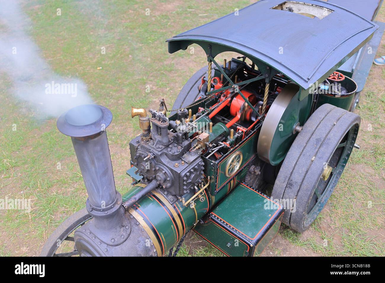 Top view of the lifting rods of a steam engine Stock Photo - Alamy