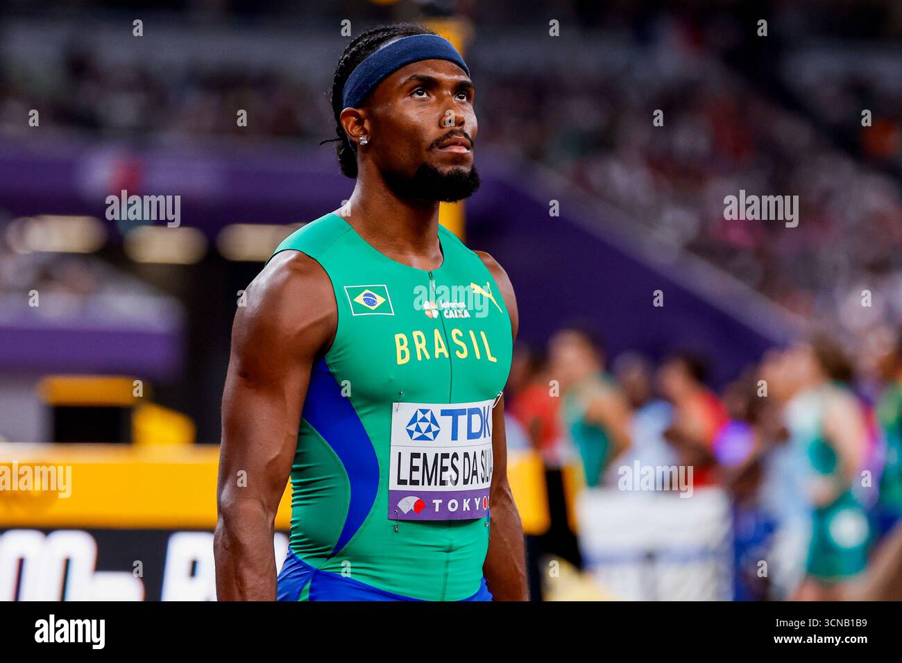 Tiago Lemes Da Silva of Brazil during the Men's 4x400 Metres Relay ...