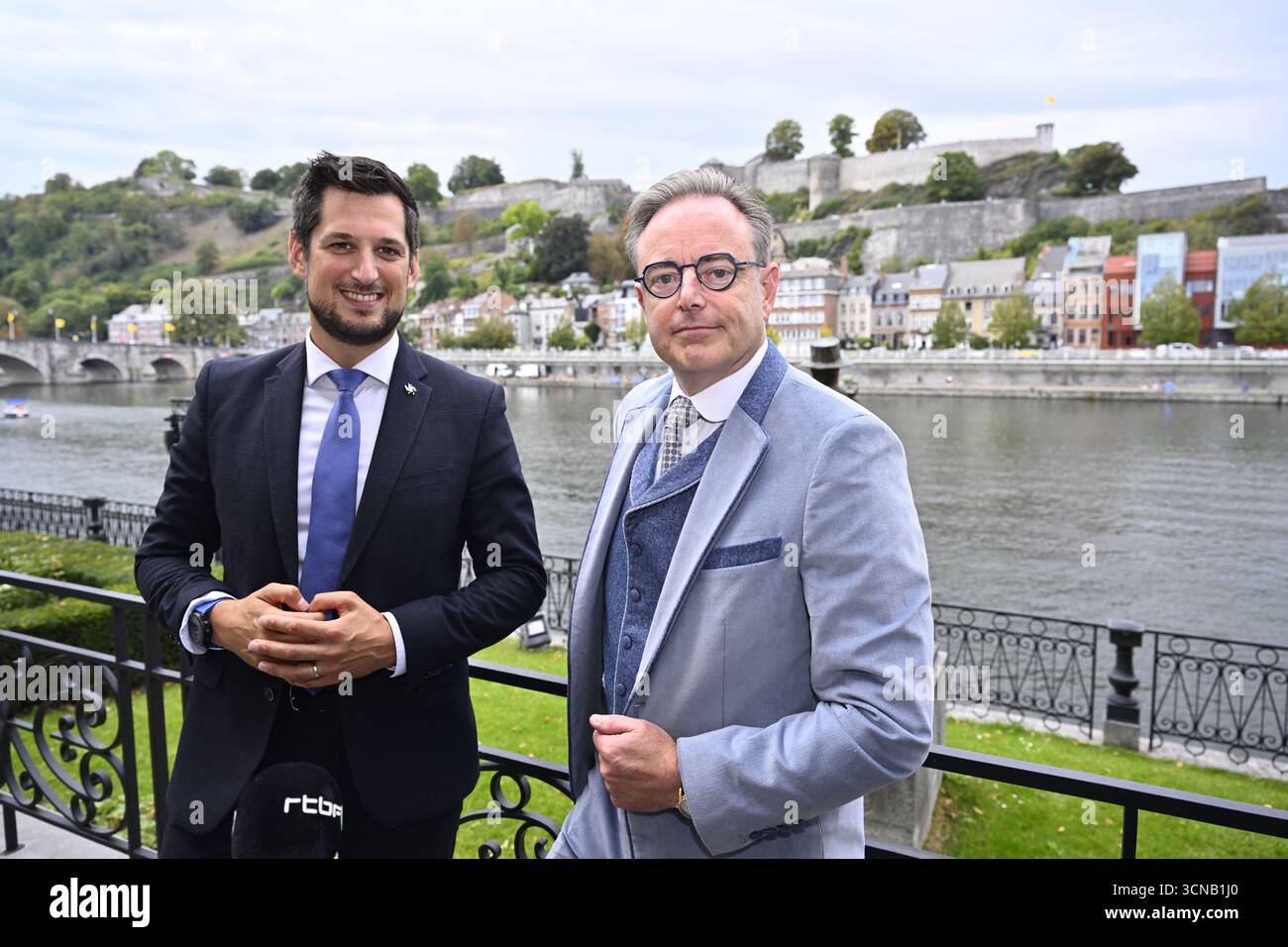 Walloon Minister President Adrien Dolimont and Prime Minister Bart De ...
