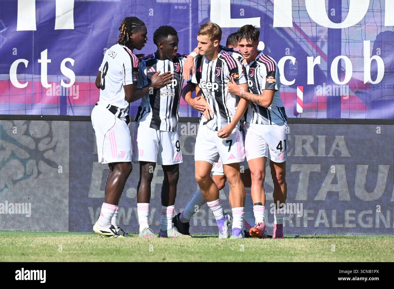 David Puczka of Juventus Next Gen is celebrating a goal during Serie C ...