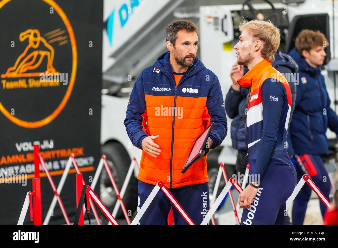 HEERENVEEN, NETHERLANDS - SEPTEMBER 20: Niels Kerstholt, Friso Emons during the Dutch Open ...
