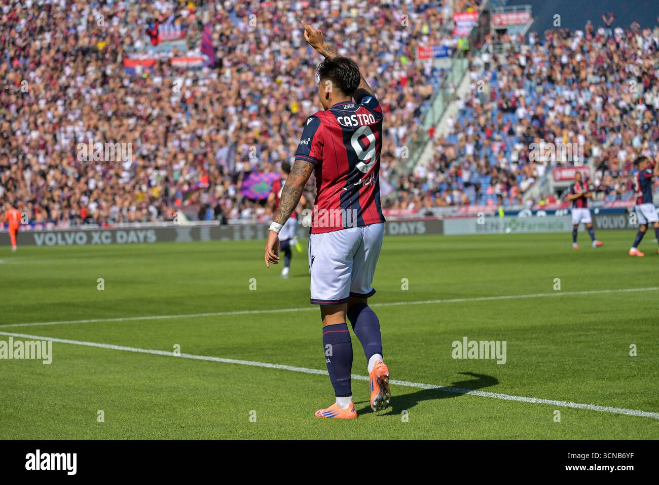 Bologna's Santiago Castro shows his disappointment during Bologna FC vs ...