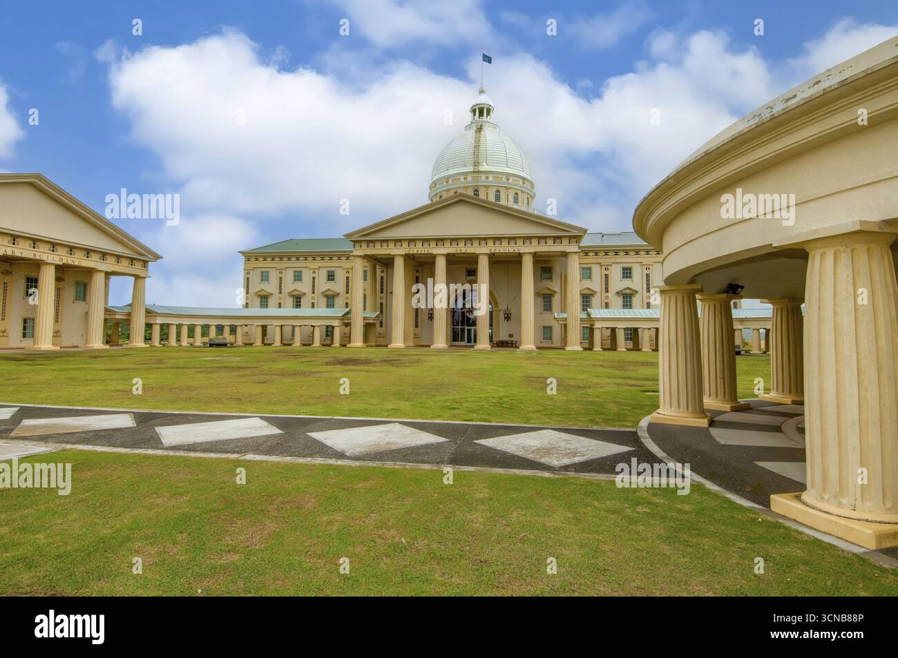 Capitol of the Republic of Palau, seat of Olbiil Era Kelulau Government ...