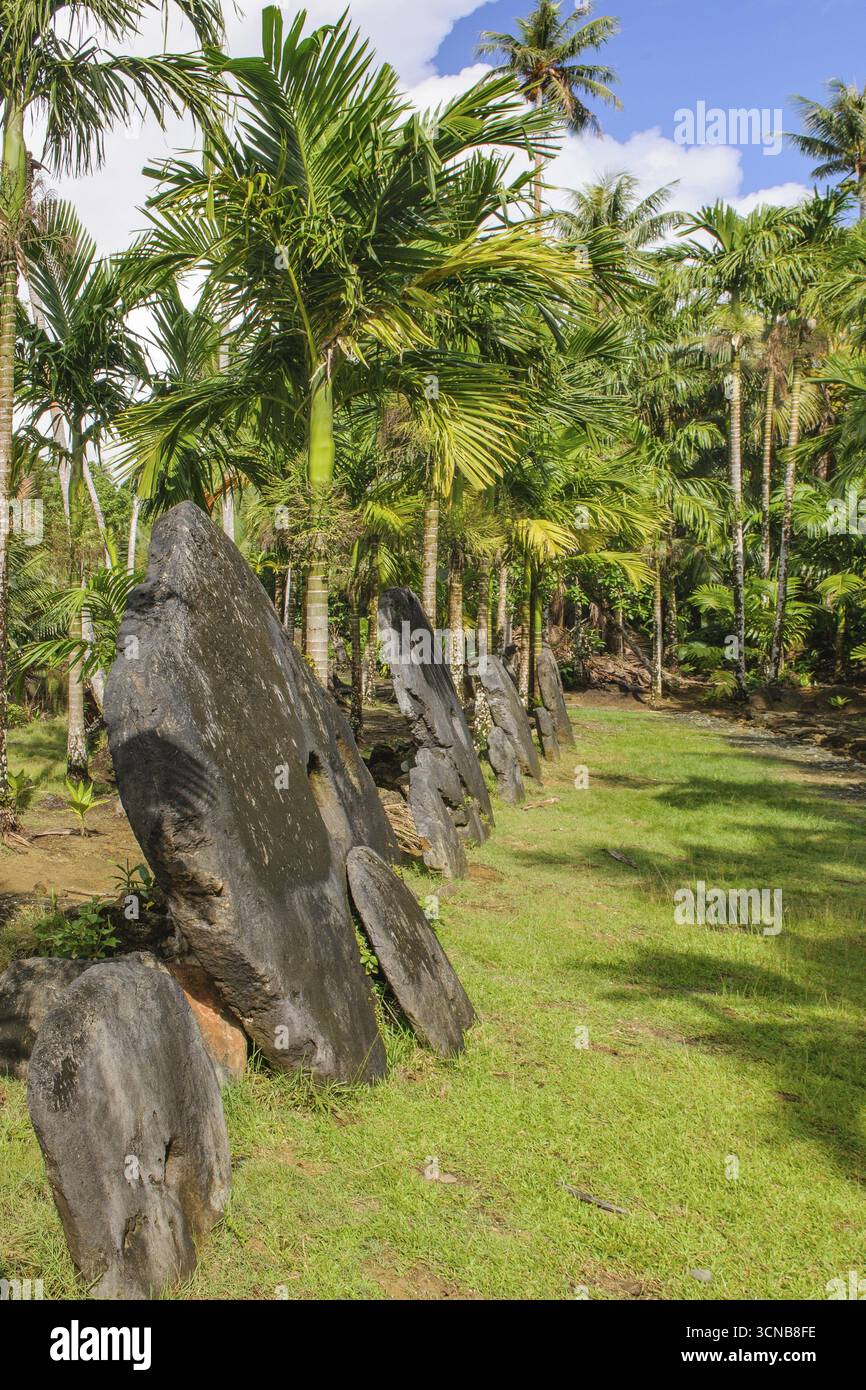Oversized large giant stone coins real currency in stone money bank ...