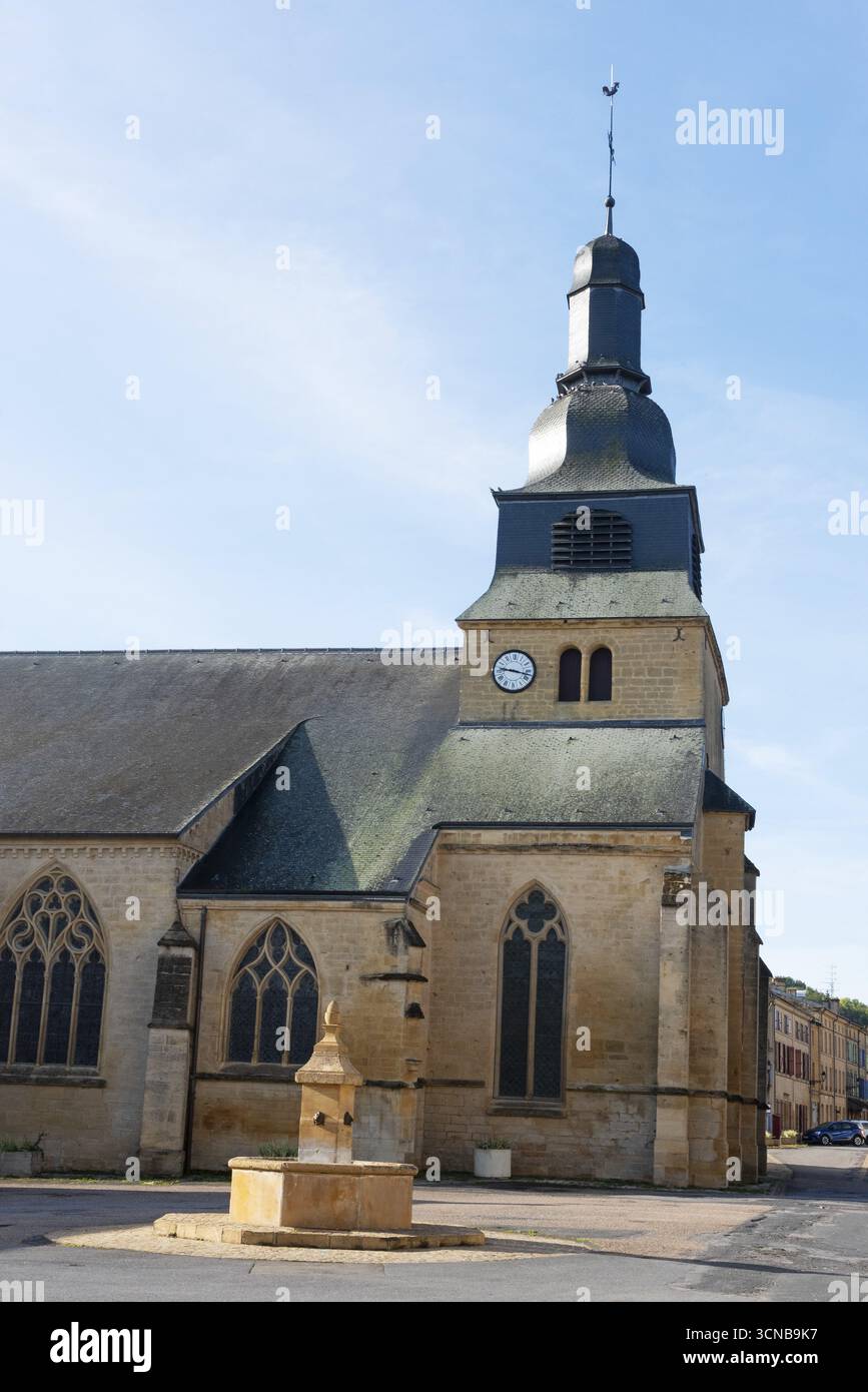 Saint-Nicolas Church, Marville, Renaissance village, Departement Meuse ...