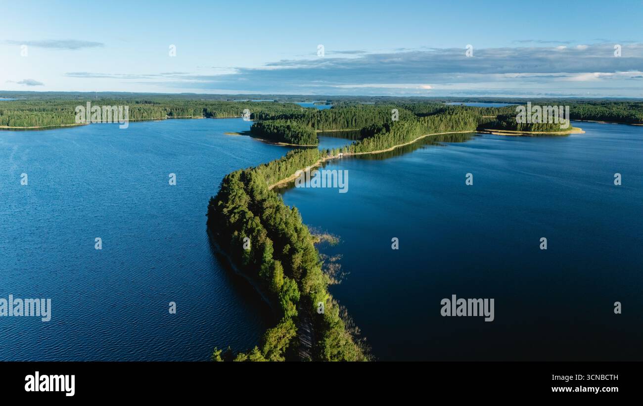 Explore the breathtaking curved landscape of Punkaharju in Finland ...