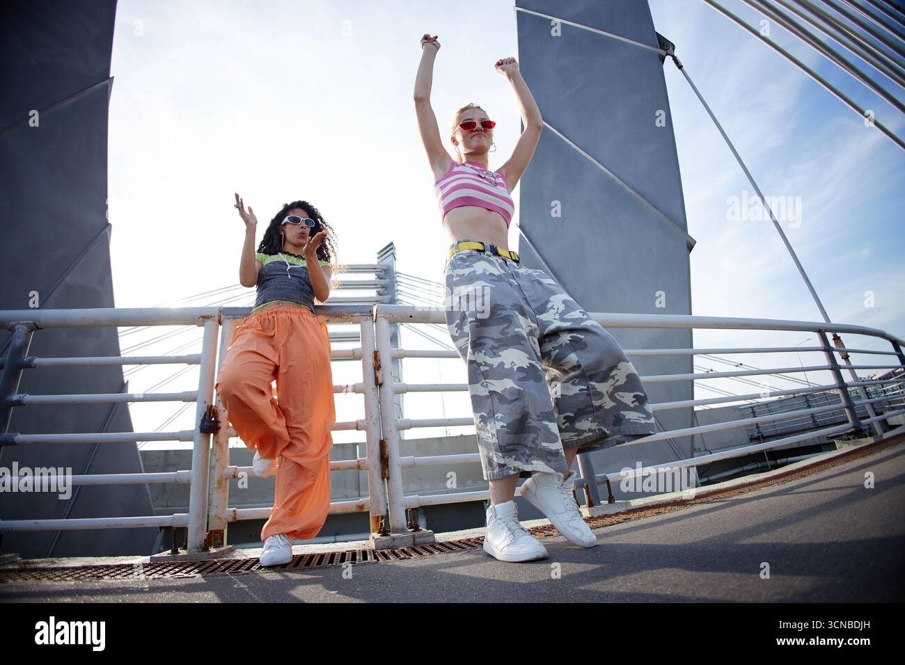Diverse gen girls dancing hi-res stock photography and images - Alamy