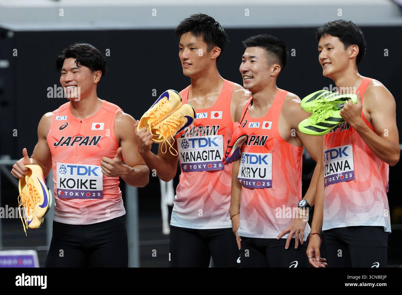 (L to R) Yuki Koike (JPN), Hiroki Yanagita (JPN),Yoshihide Kiryu (JPN), Towa Uzawa (JPN ...