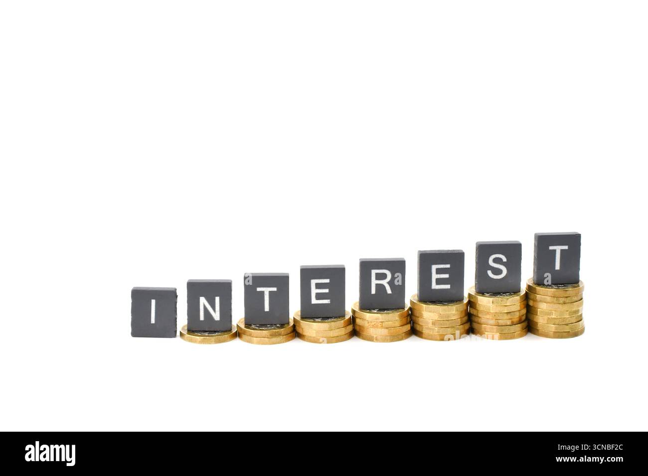 Interest rate on savings Cut Out Stock Images & Pictures - Alamy