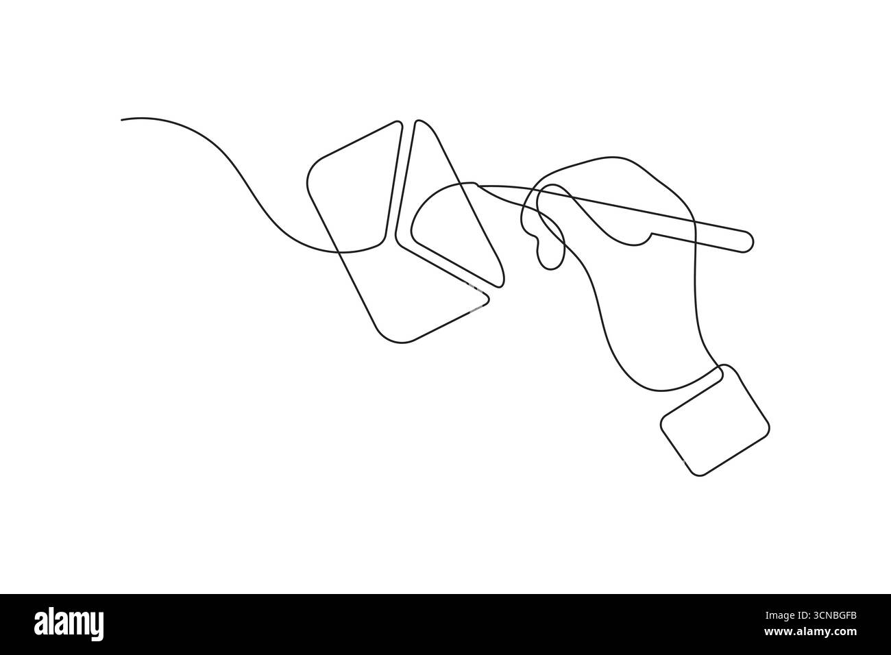 Email symbol in minimalist white Black and White Stock Photos & Images ...