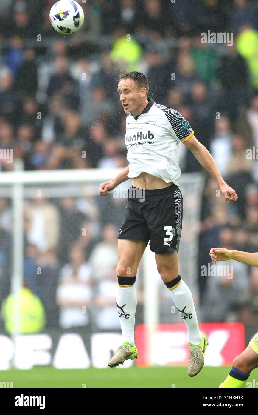 Derby County's Craig Forsyth in action during the Sky Bet Championship ...