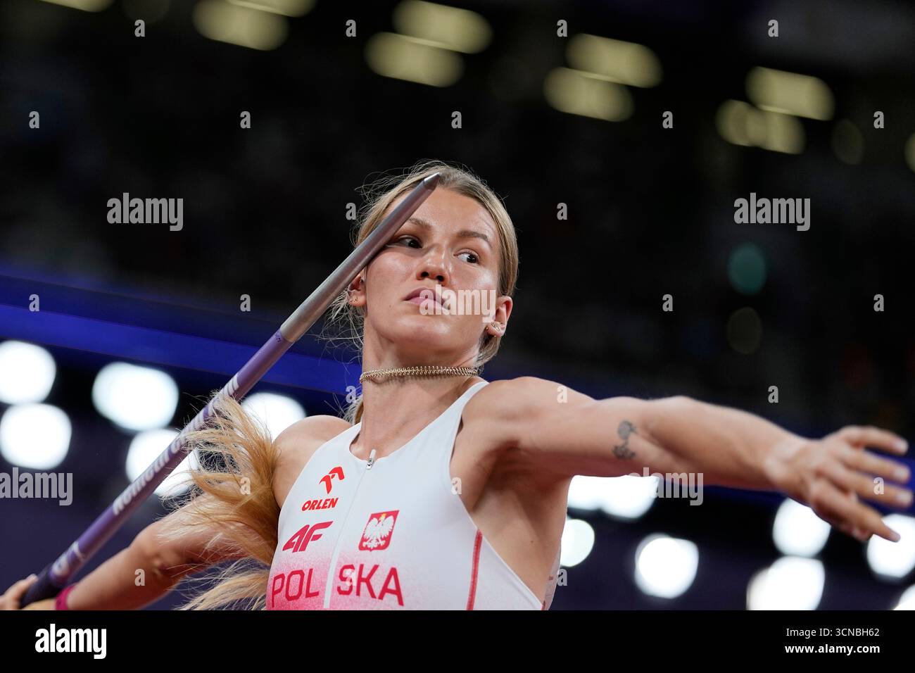 Poland's Adrianna Sulek-Schubert makes an attempt in the heptathlon ...