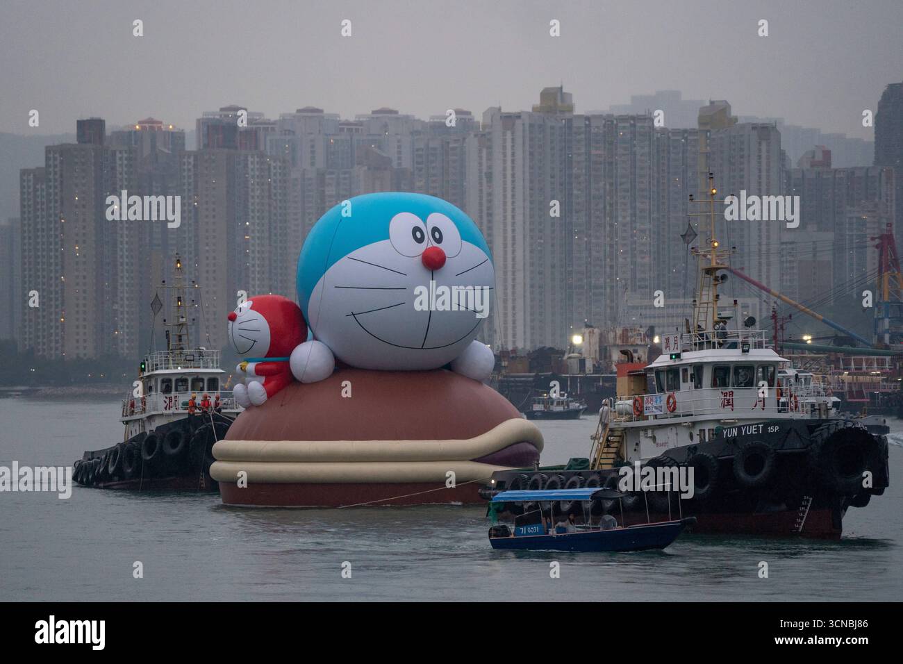 Hong Kong Water Parade at Victoria Harbor Media Event A large ...