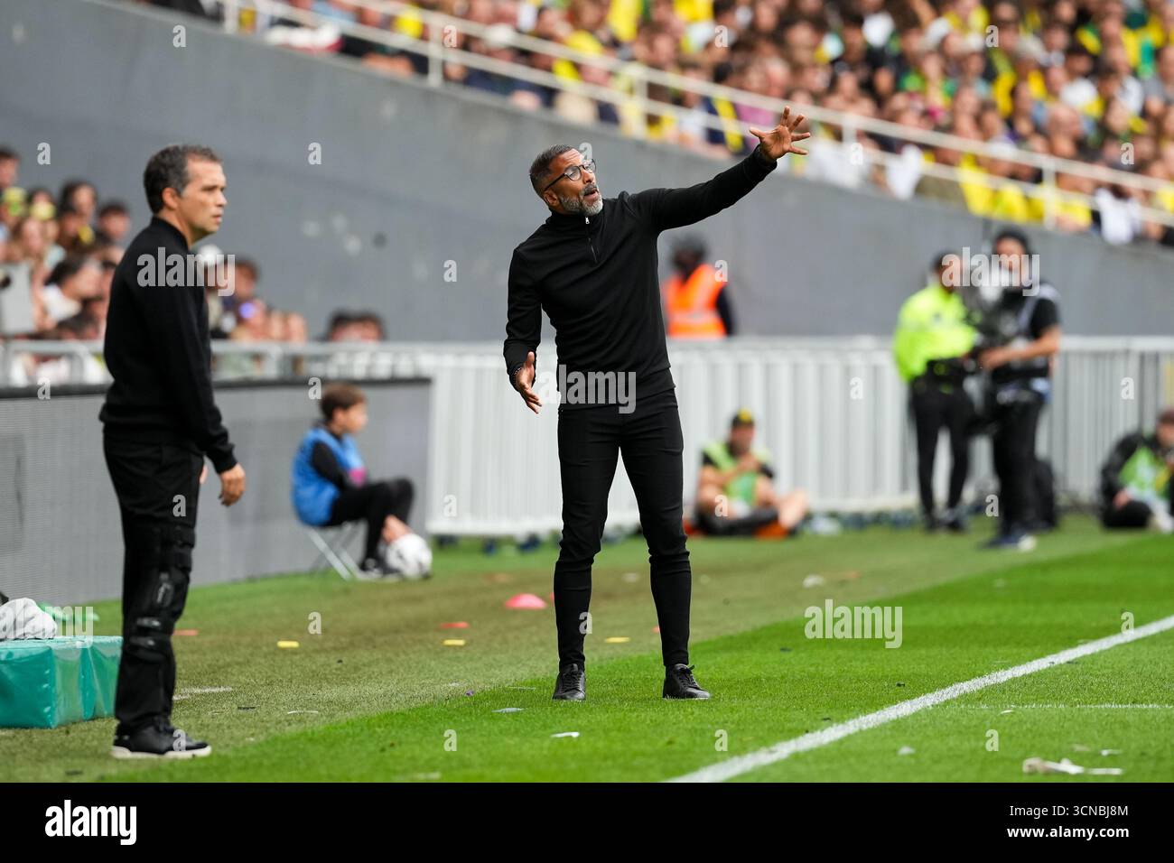 Habib BEYE (Entraineur Rennes SRFC) during the Ligue 1 McDonald's match ...