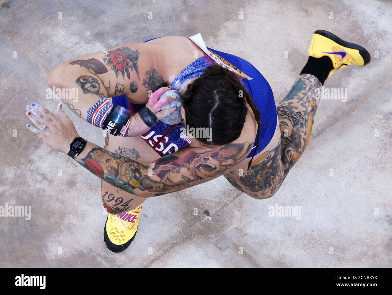 Chase Jackson of the United States competes en route to winning the ...