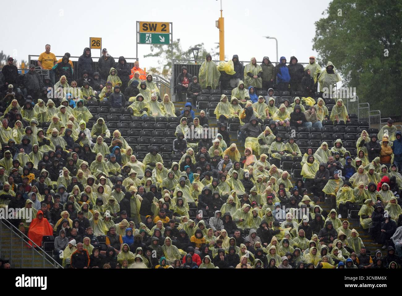 A general view of Wolverhampton Wanderers fans in the stands during the ...