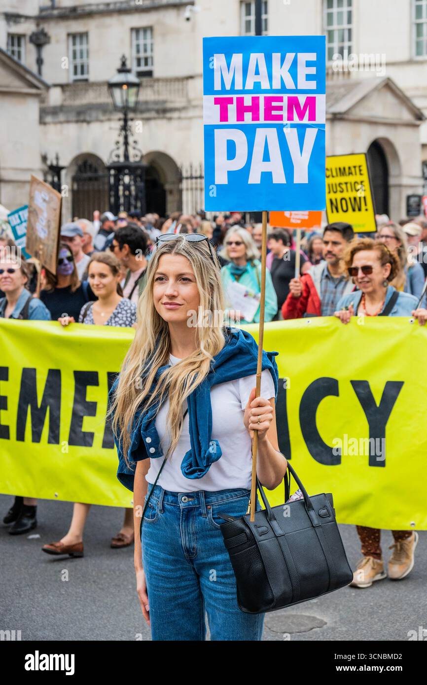 London, UK. 20 Sep 2025. Make Them Pay demonstration, organised by ...