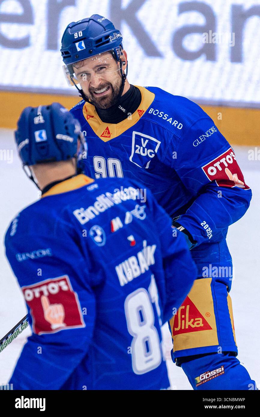 Tomas Tatar #90 (EV Zug) - 13.09.2025 - National League, Regular Season ...