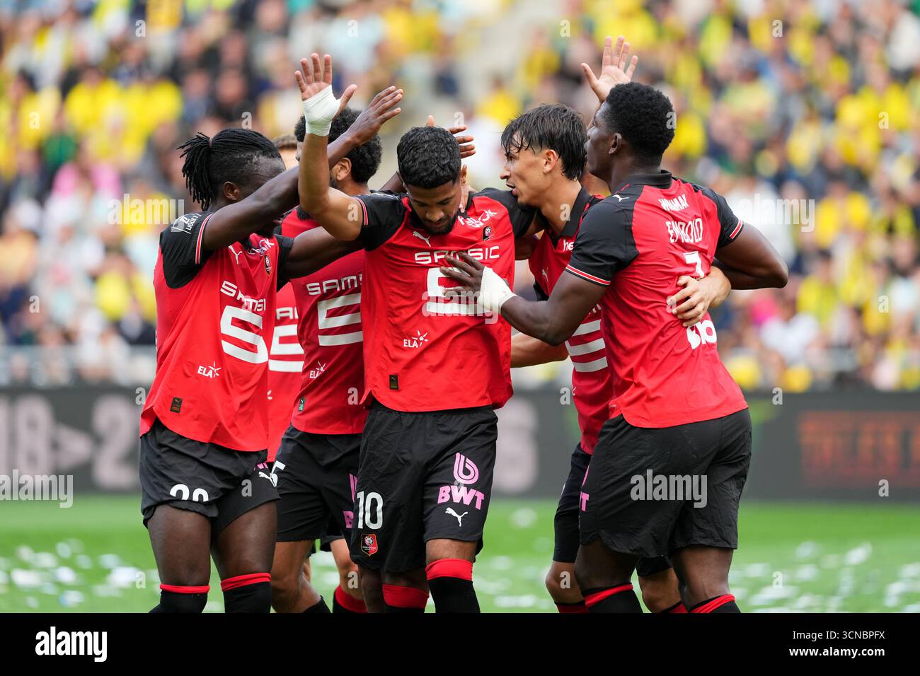 09 Esteban LEPAUL (srfc) - 10 Ludovic BLAS (srfc) during the Ligue 1 ...