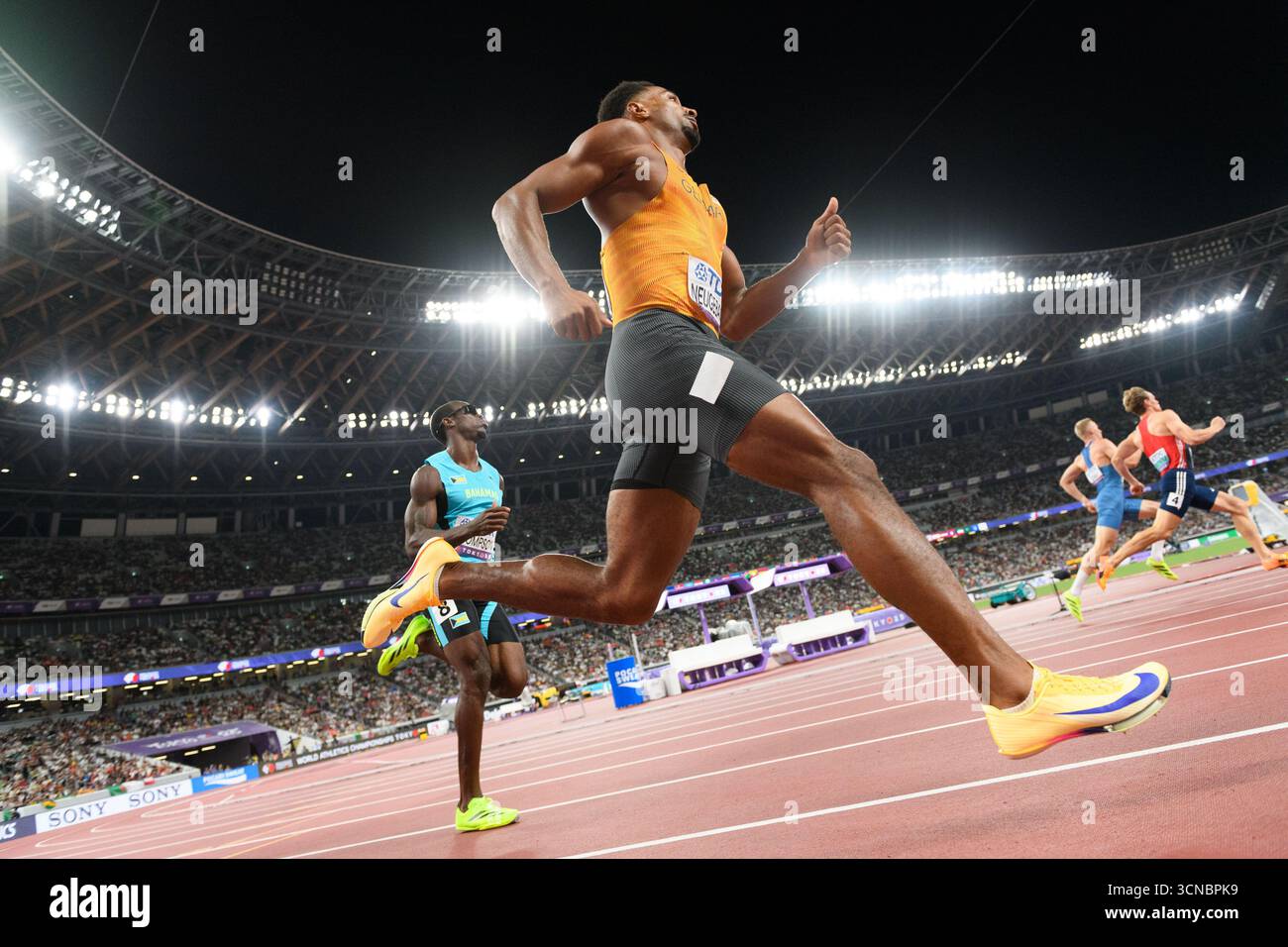 Leo Neugebauer (Germany) during the Heptathlon 400 metres race during ...