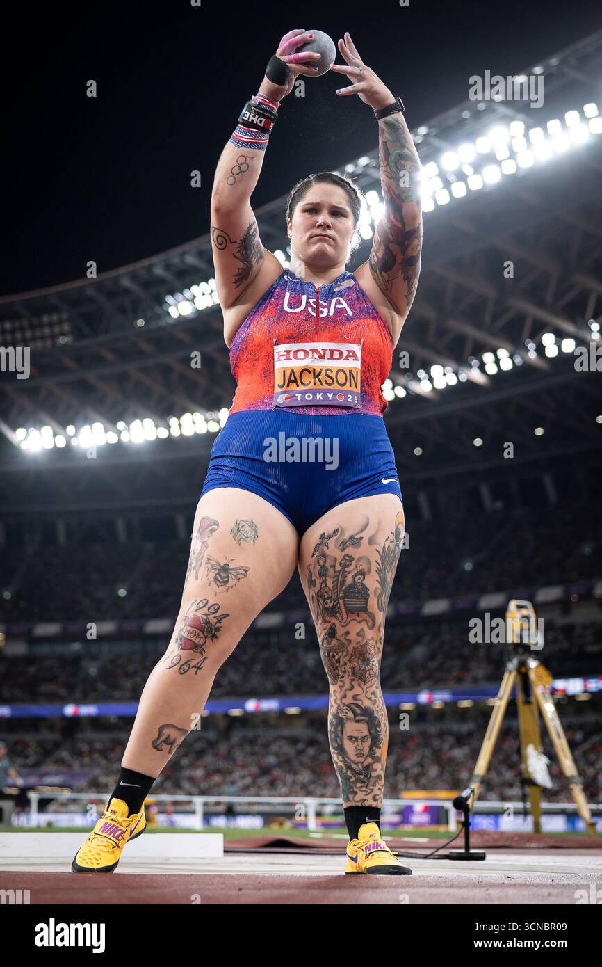 Chase Jackson (USA) an Tag 8 der World Athletics Championships im ...