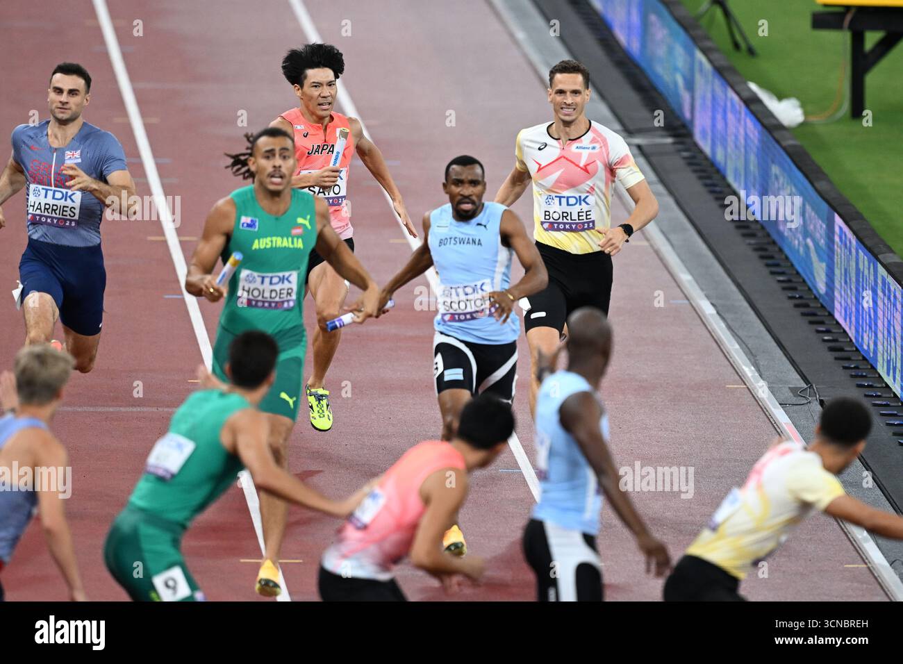 (L-R) Toby HARRIES (GBR), Reece HOLDER (AUS), Fuga Sato (JPN), Leungo ...