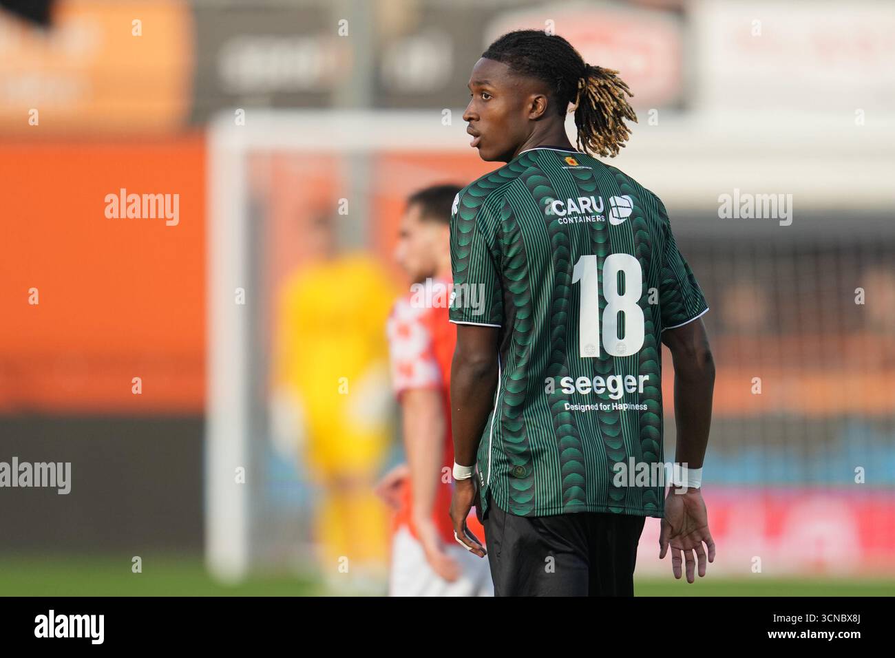 VOLENDAM, NETHERLANDS - SEPTEMBER 20: Chris Kevin Nadje of Excelsior ...