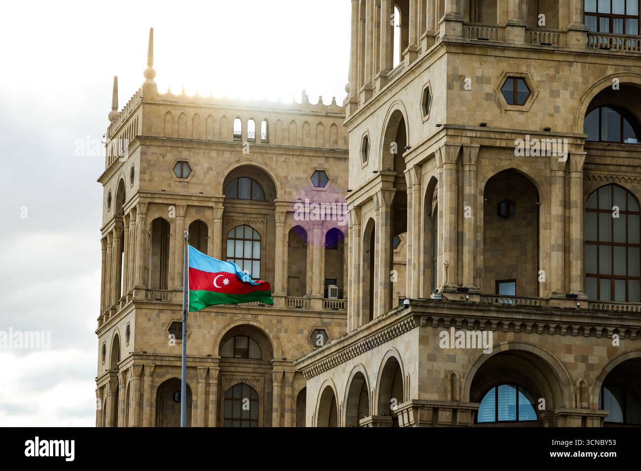 Azeri Flag during the 2025 Formula 1 Qatar Airways Azerbaijan Grand ...