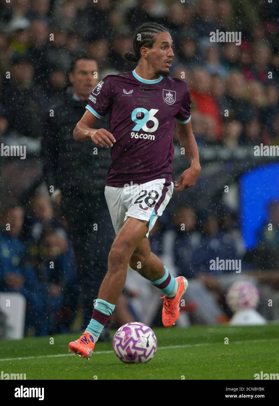 Burnley's Hannibal Mejbri during the Premier League match at Turf Moor ...
