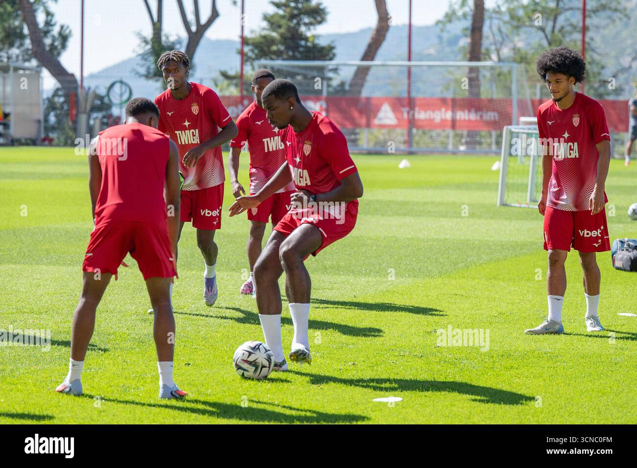 Exclusive - Paul Pogba participates in AS Monaco Football Club team ...