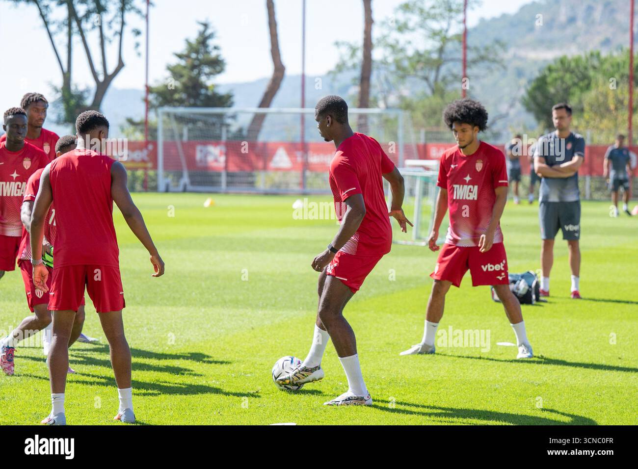 Exclusive - Paul Pogba participates in AS Monaco Football Club team ...