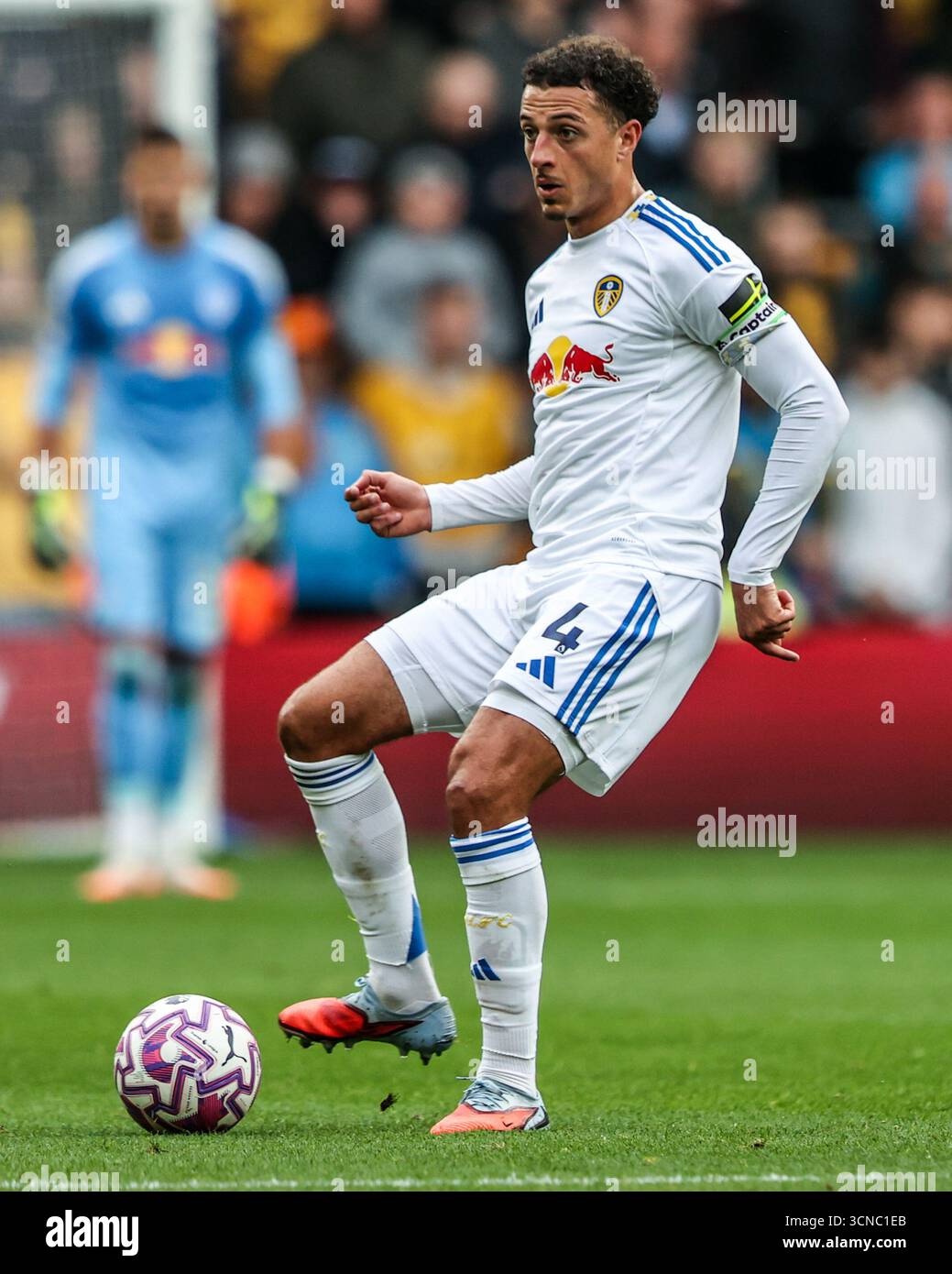Ethan Ampadu of Leeds United during the Premier League match ...