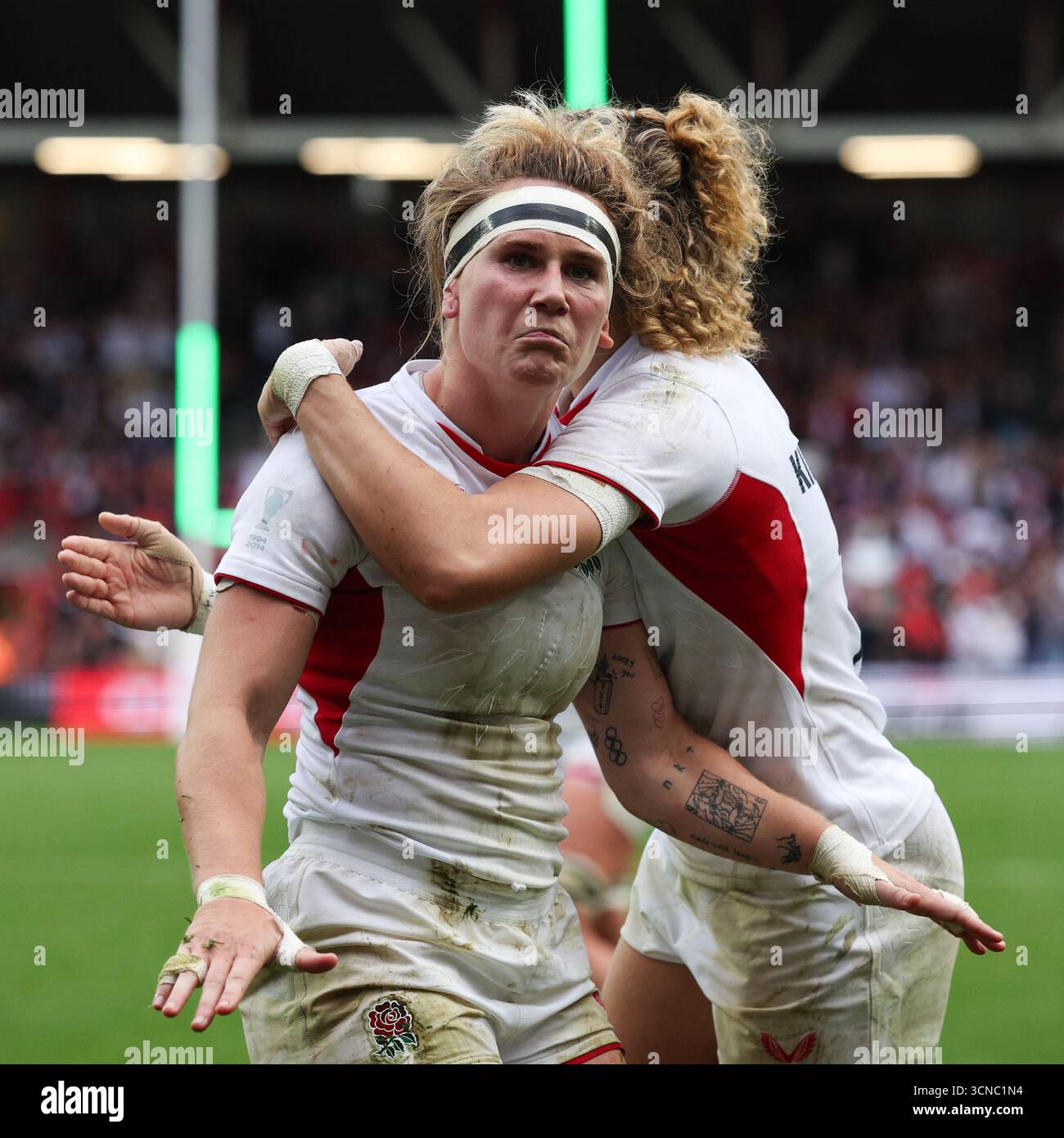 BRISTOL, UK - 20th Sept 2025: Megan Jones of England celebrates scoring ...