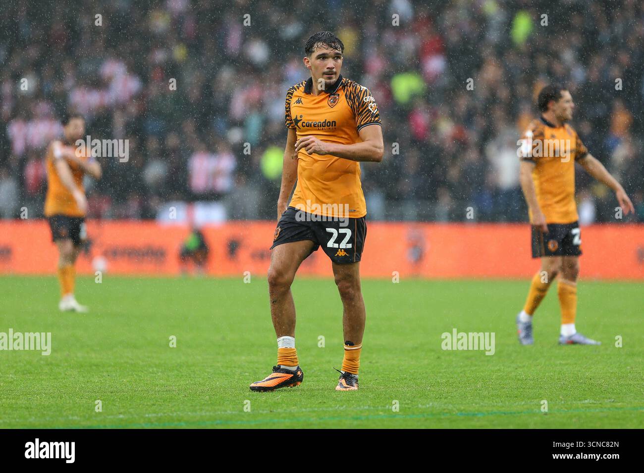 Kyle Joseph of Hull City in action during the Sky Bet Championship ...