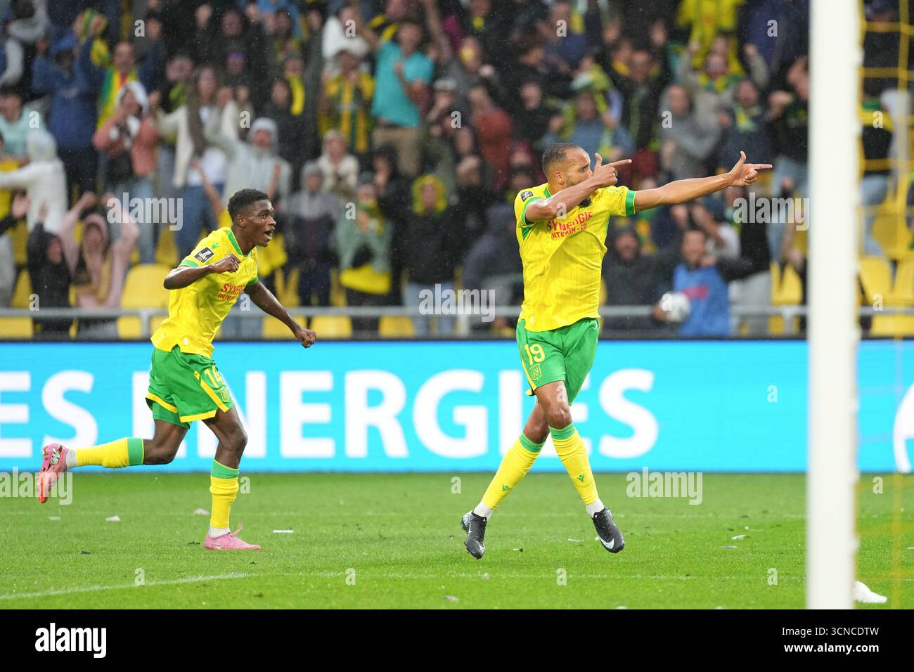 14 Amady CAMARA (fcn) - 19 Youssef EL ARABI (fcn) during the Ligue 1 ...