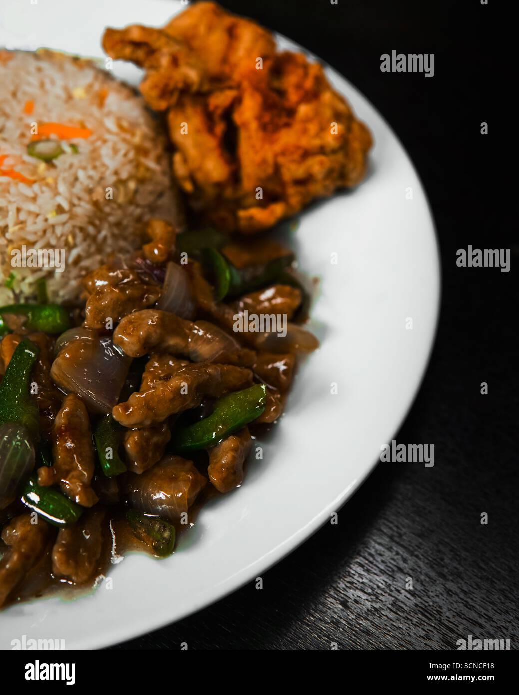 Flavorful Stir-Fried Beef with Green Bell Peppers and Rice ...