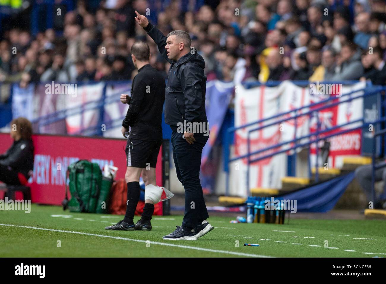 Steven Schumacher manager of Bolton Wanderers F.C gesticulates during ...