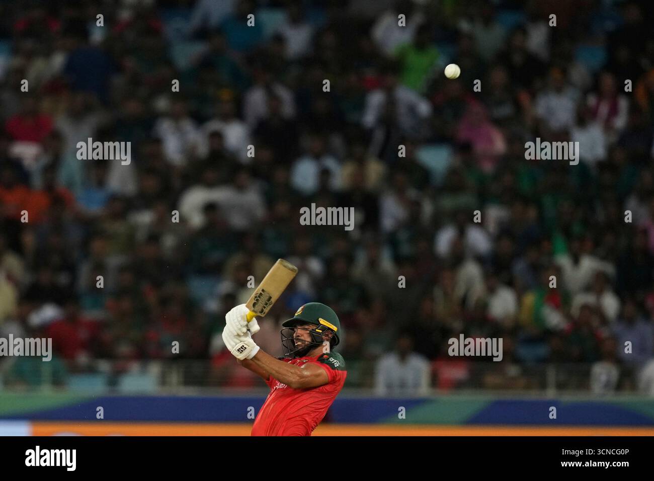Bangladesh's Saif Hassan plays a shot during the Asia Cup cricket match ...