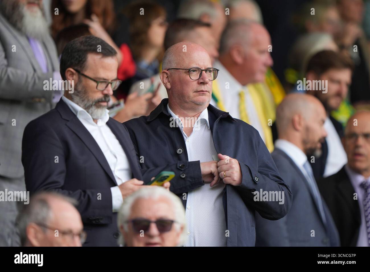 Director of Wrexham Shaun Harvey during the Sky Bet Championship match ...