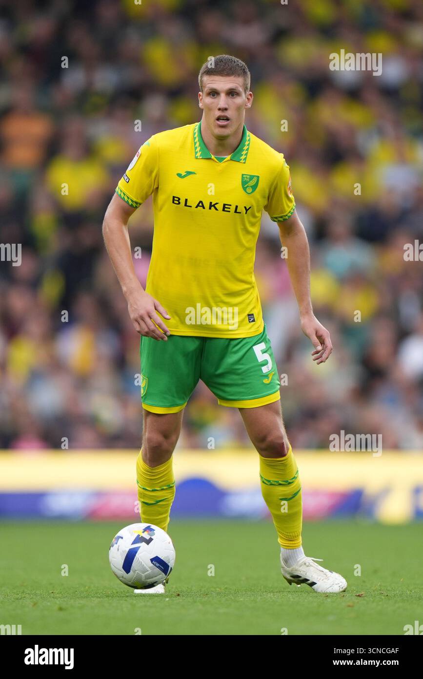 Norwich City's Jakov Medic during the Sky Bet Championship match at Carrow Road, Norwich ...