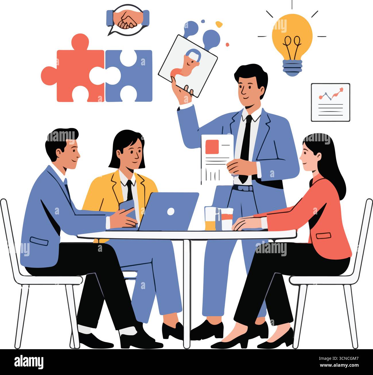 Organizational collaboration Cut Out Stock Images & Pictures - Alamy