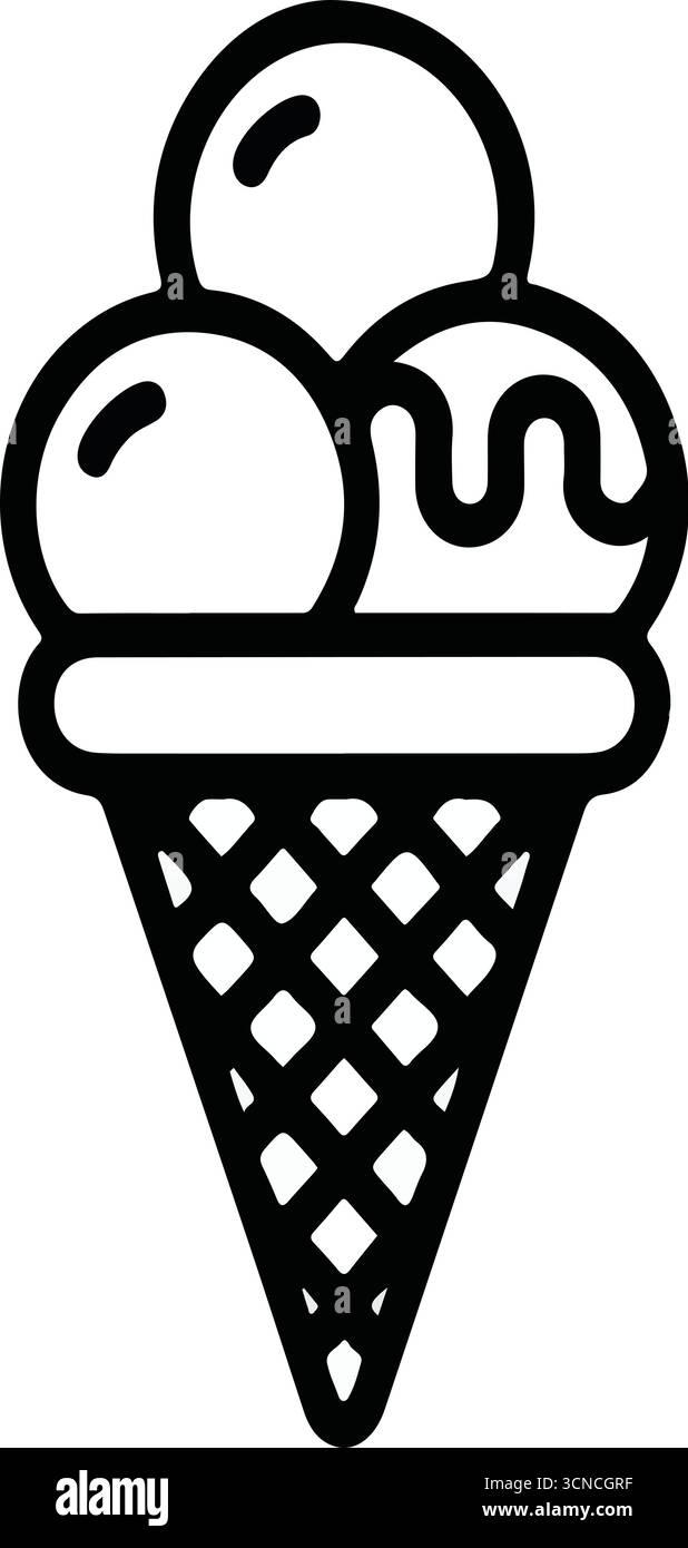 Food line illustrations Cut Out Stock Images & Pictures - Alamy